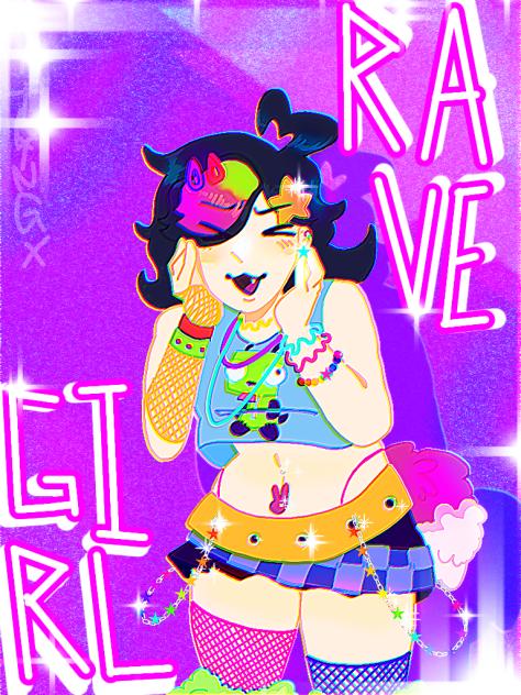 PRETTY RAVE GIRL - ibisPaint