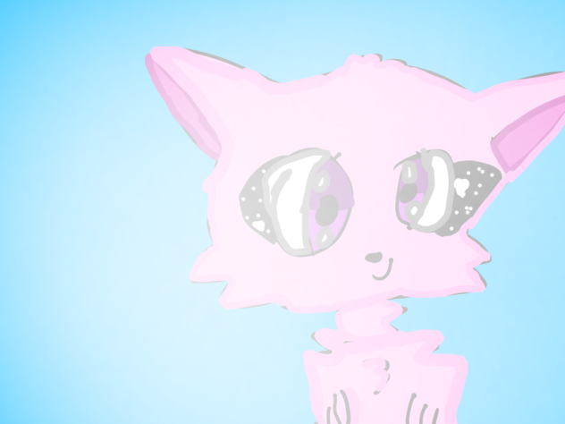 Pink cat - ibisPaint