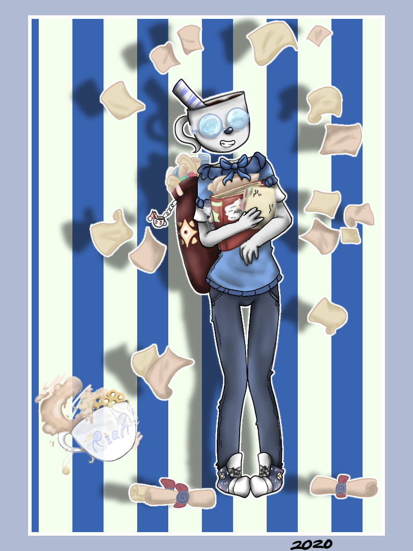 Nerdy! Mugman (Rose’s Au) - Fanart - - ibisPaint