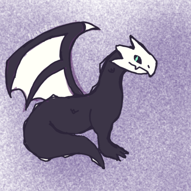 Oh look a bony dragon - ibisPaint