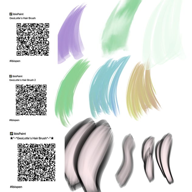 Hair Brush Pack - ibisPaint