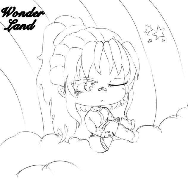 Gacha line art (wonder land) - ibisPaint