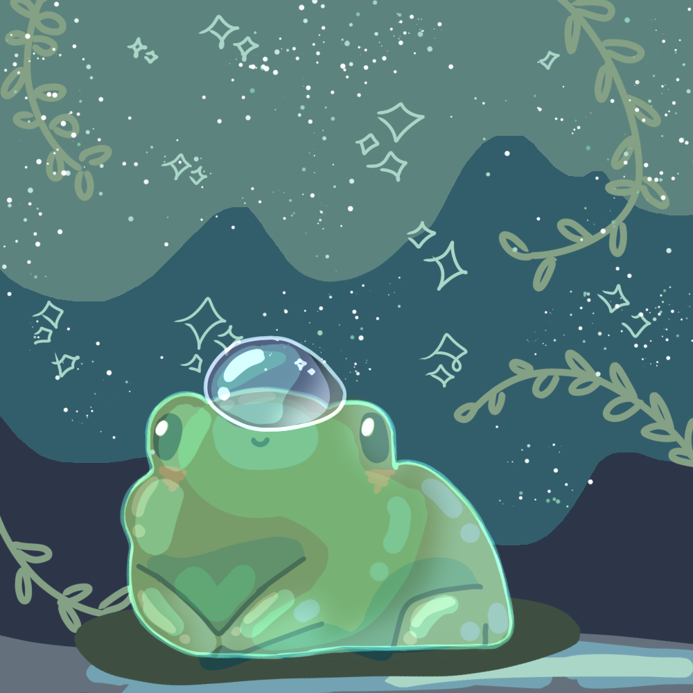 Frog with a hat - ibisPaint