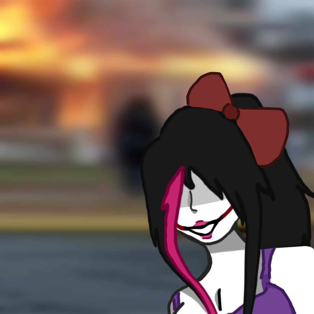 nina committing arson - ibisPaint