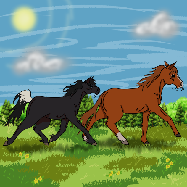 two friends - ibisPaint