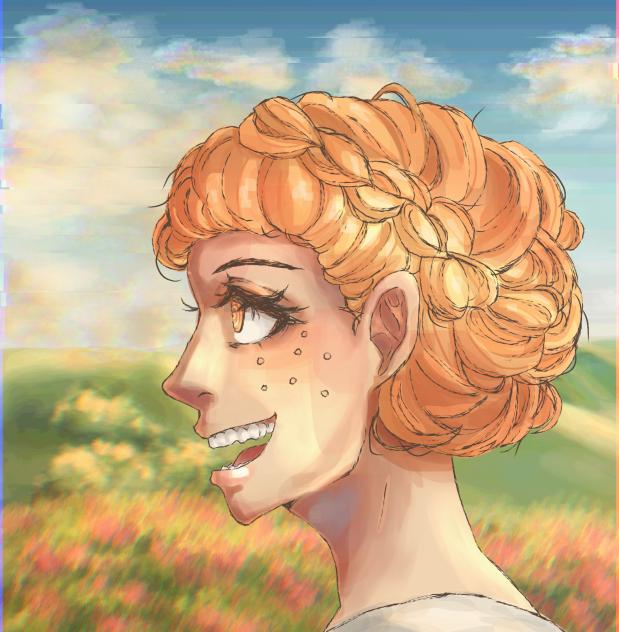 Walking in the meadow - ibisPaint