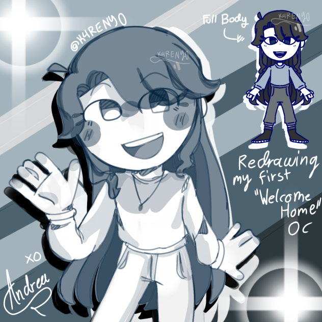 Re-drawing my first welcome home oc - ibisPaint
