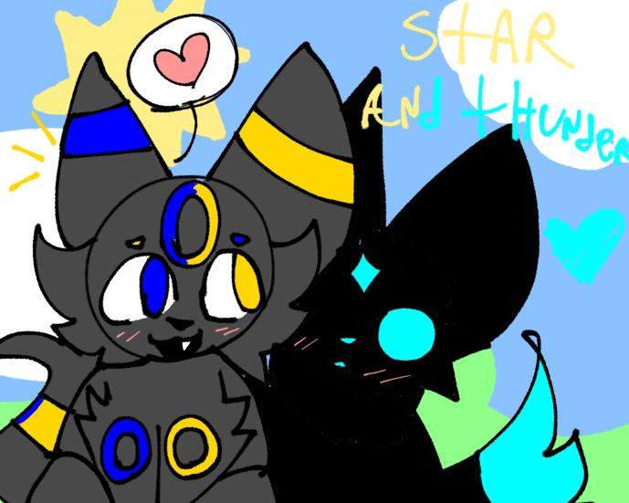 Thunderstorm and star!!!!!☆ - ibisPaint
