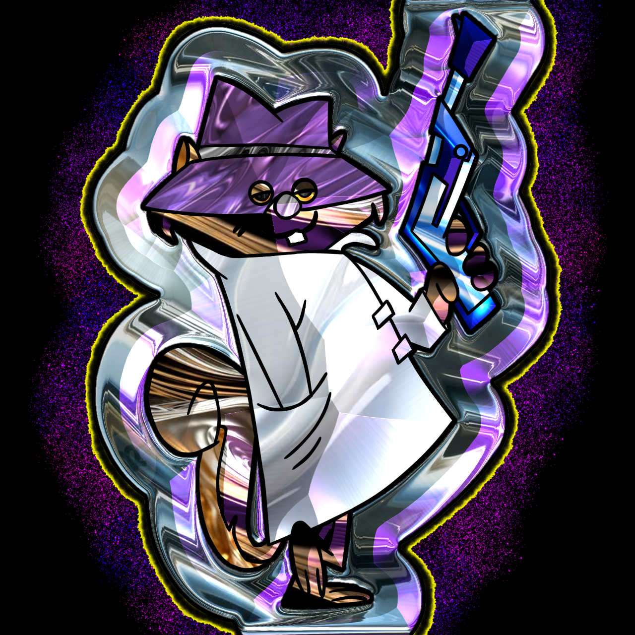 Shh secret squirrel fanart - ibisPaint