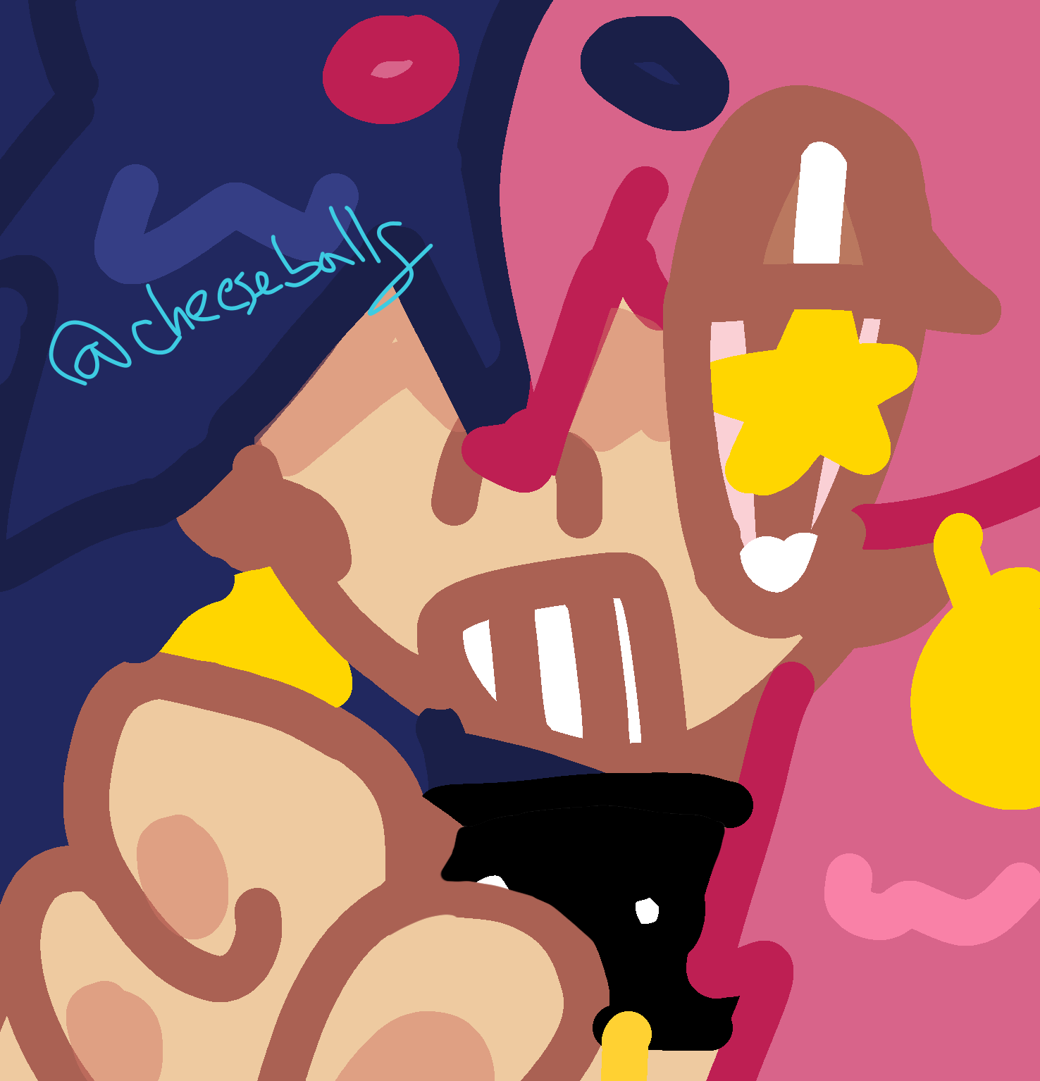 only drawing on one layer omg so cool - ibisPaint