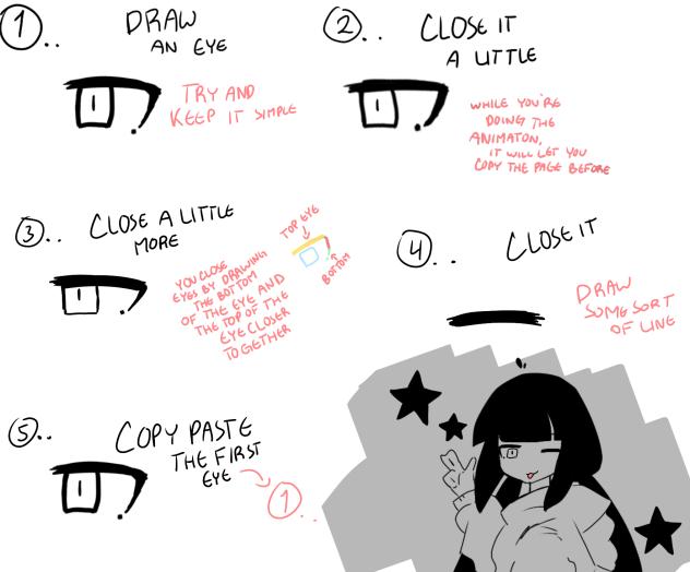 animation eye blink my way★ - ibisPaint