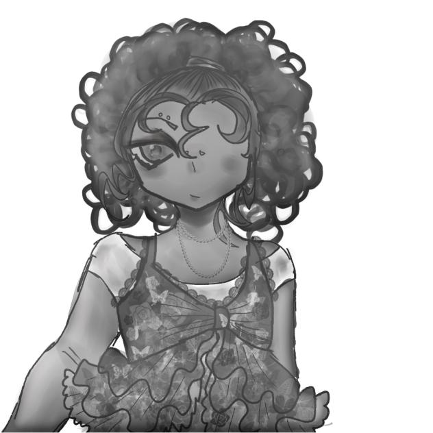 grayscale baddie - ibisPaint