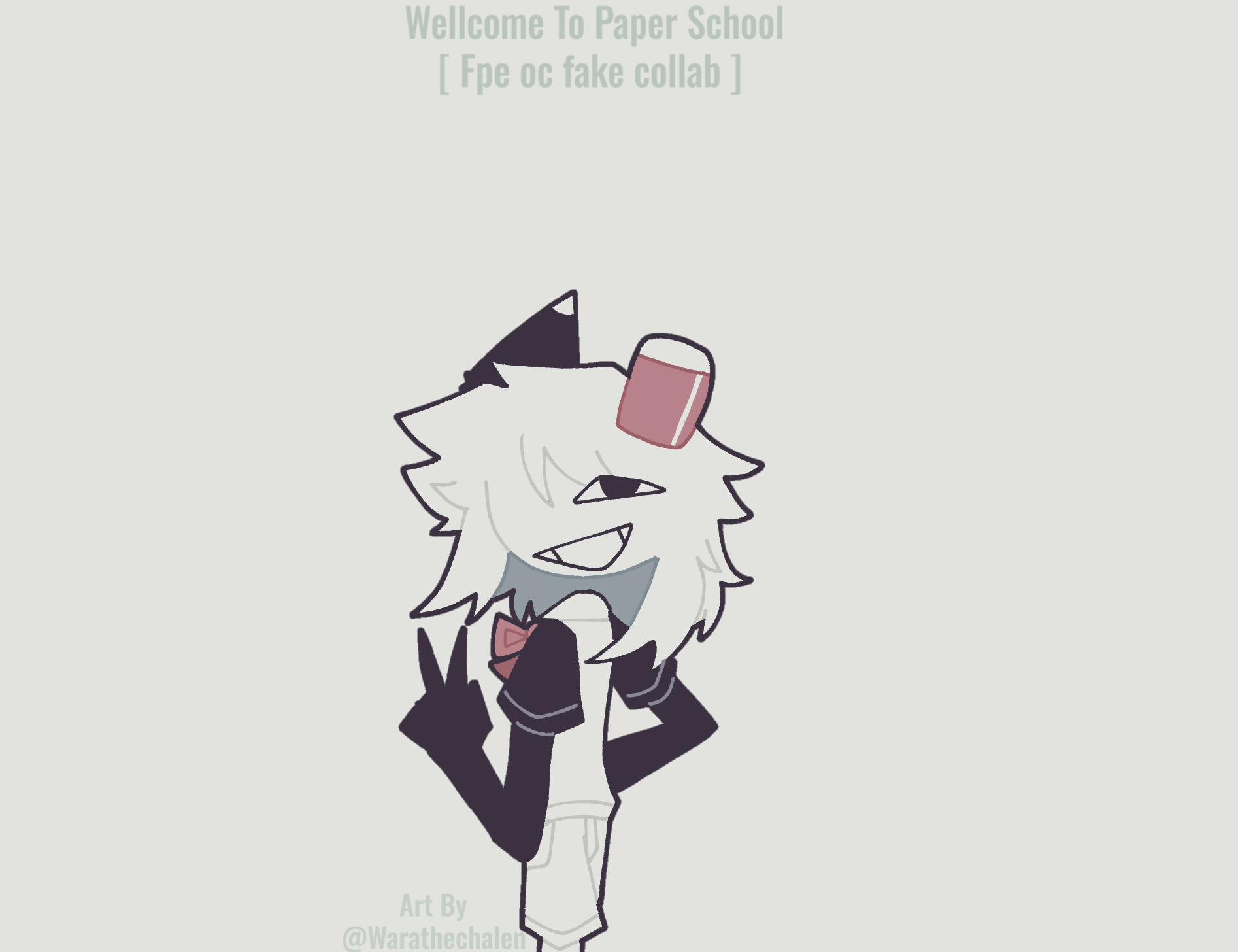 Wellcome to paper school fpe oc collab - ibisPaint