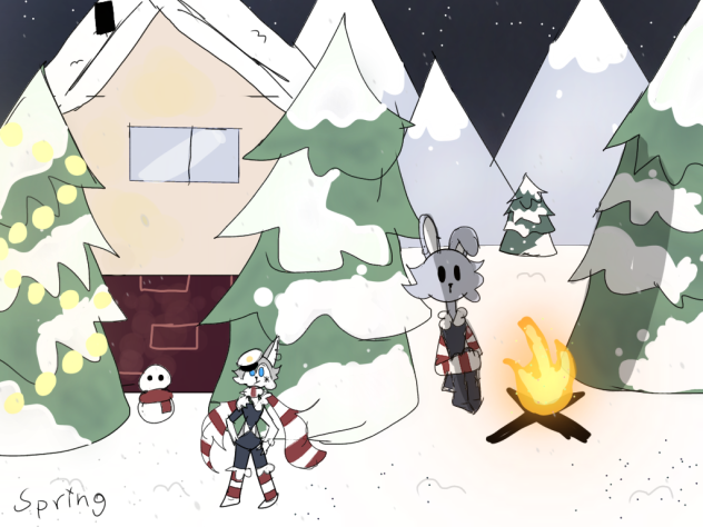 Winter forest - ibisPaint