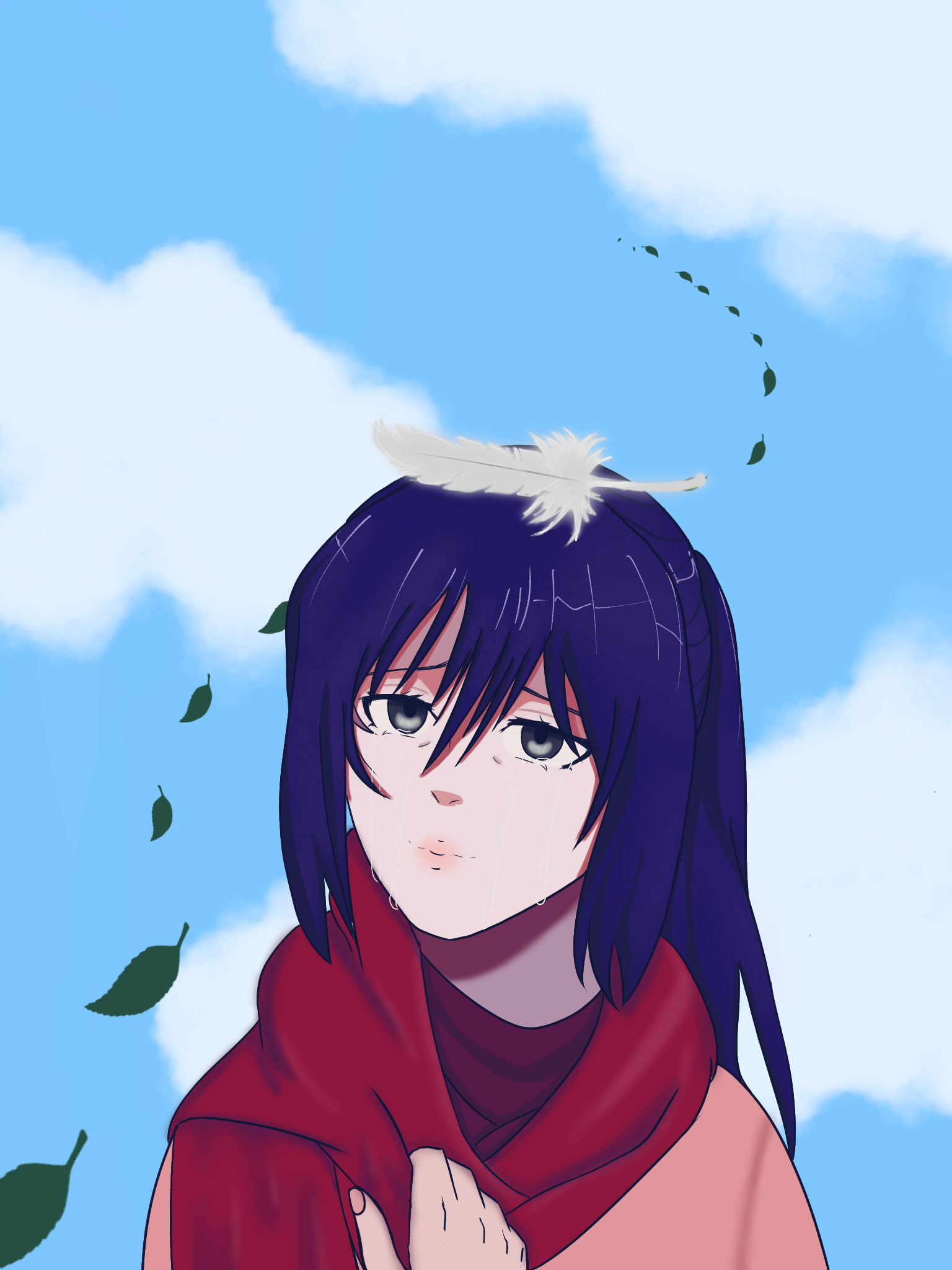 Thank you for wrapping scarf, Eren... - ibisPaint