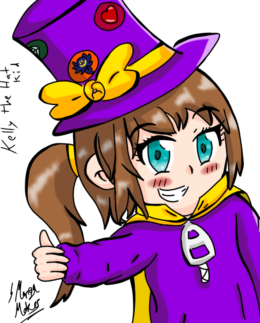 Kelly The hat kid(la chica del sombrero) - ibisPaint