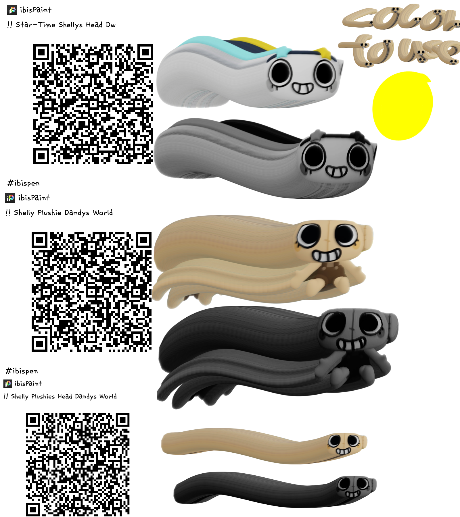 !! Shelly Fossilian Dandys World Brushes - ibisPaint