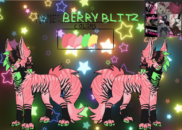 Berry Blitz the sparkle dog - ibisPaint