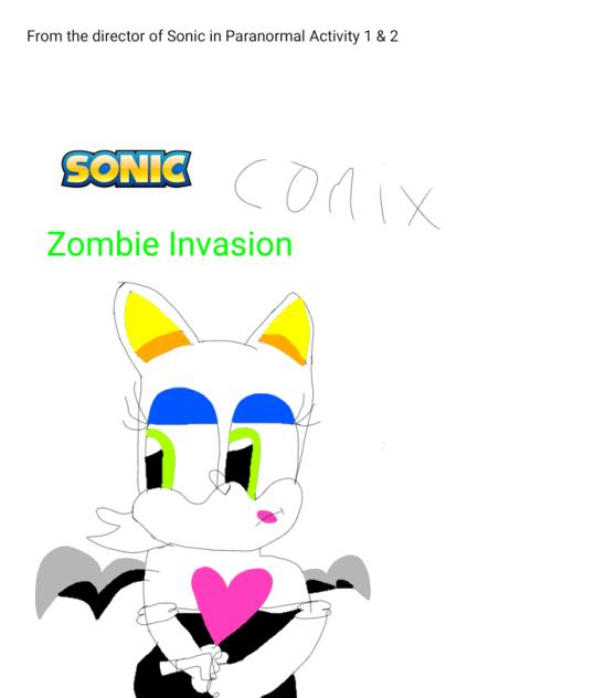 Sonic Comix Zombie Invasion Poster 1 - ibisPaint