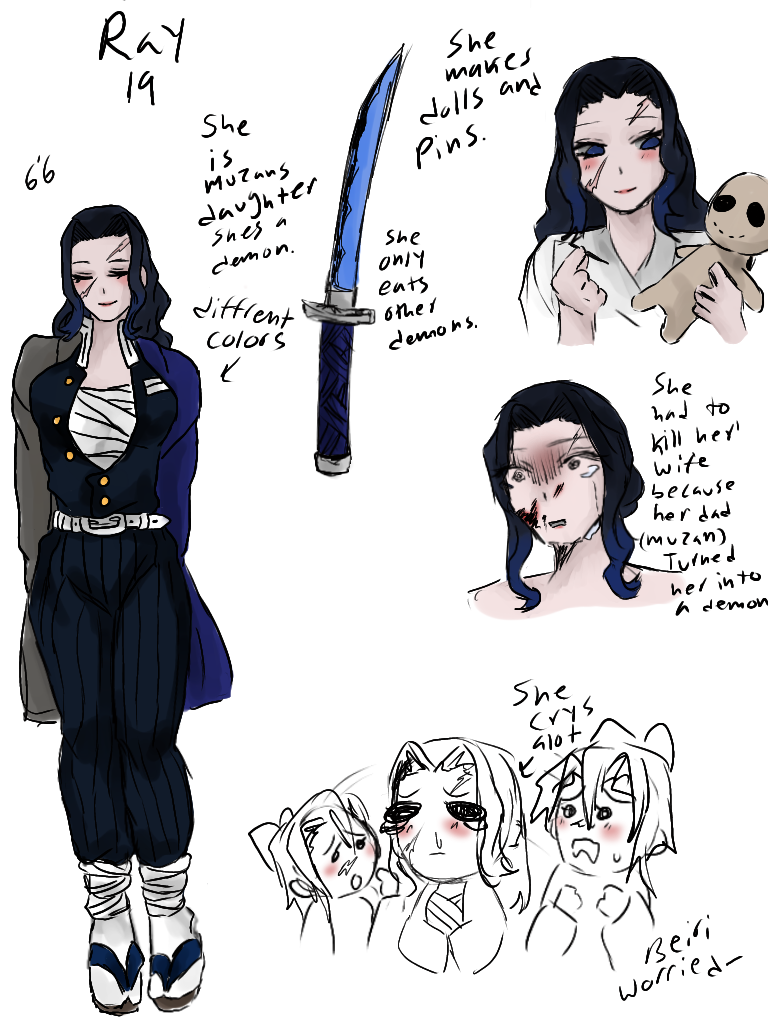 reference sheet for ☆giyuu☆ oc - ibisPaint