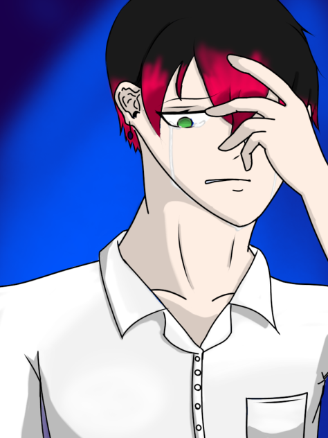 Boy crying - ibisPaint