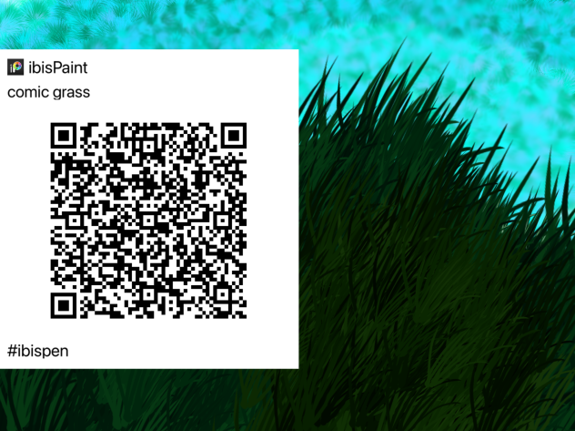 Comic grass - ibisPaint