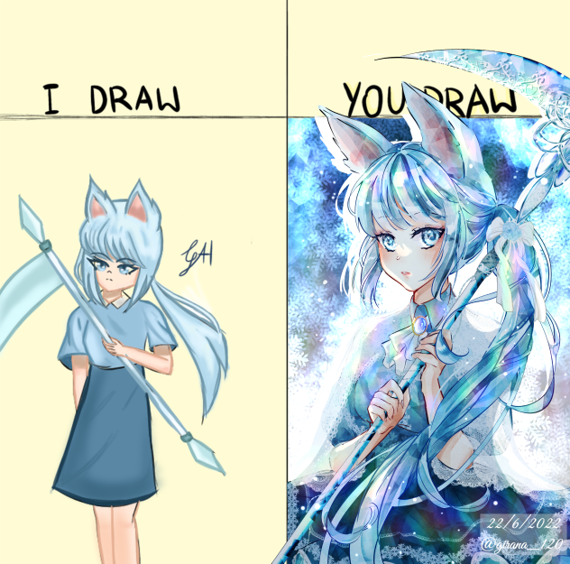 I draw you draw with Grace - ibisPaint