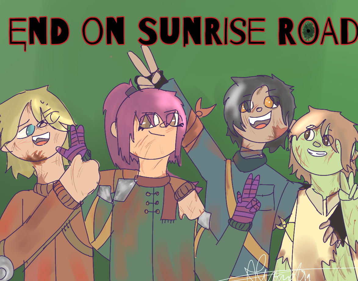 End on Sunrise Road - ibisPaint