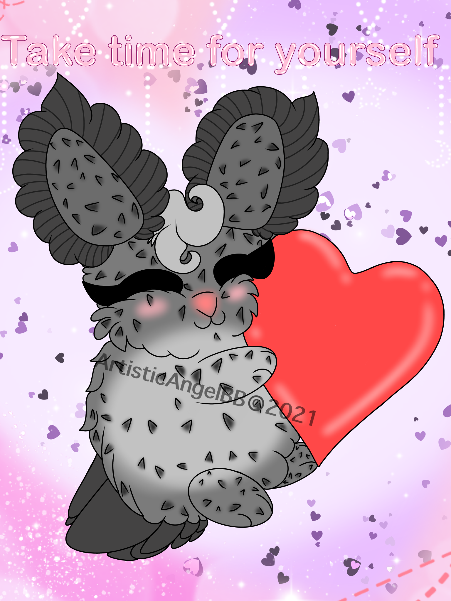 Self-Care Sea Bunny Take Time For Yourse - ibisPaint