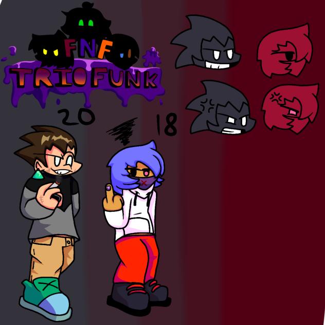 FNF TRIO FUNK - Reloaded Assassins - ibisPaint
