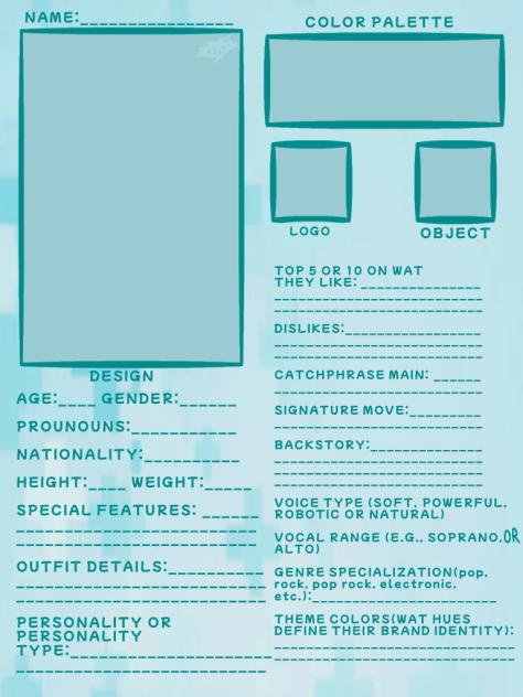 The Vocaloid Character Sheet - ibisPaint