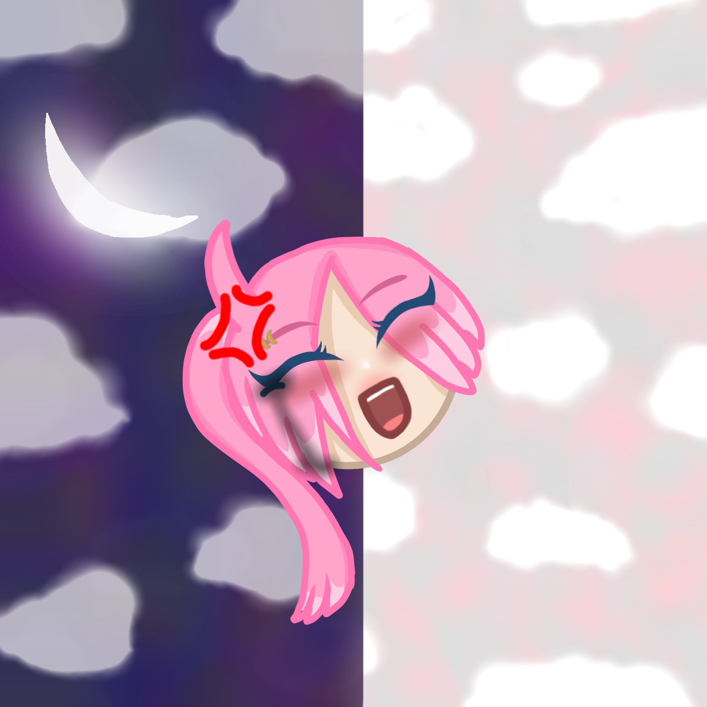 「You can’t.. See my Pain.... Heh.」 - ibisPaint