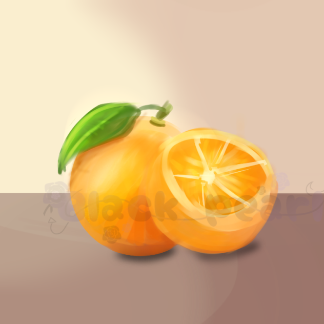 Quick orange drawing - ibisPaint