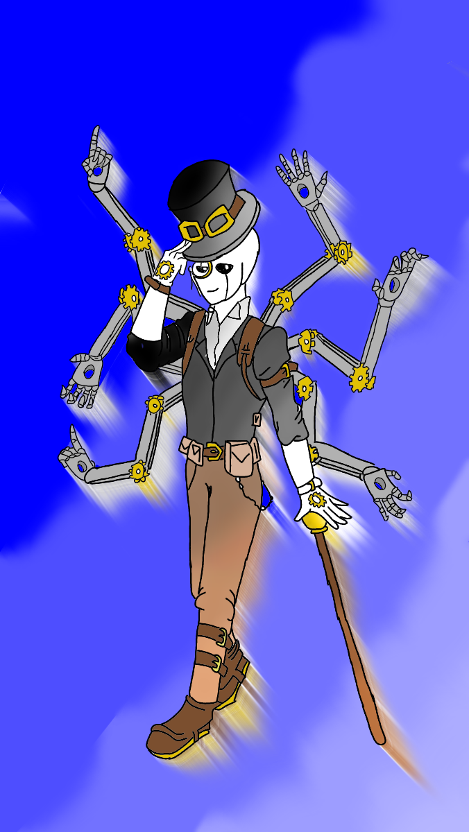 Steampunk WingDing Gaster - ibisPaint
