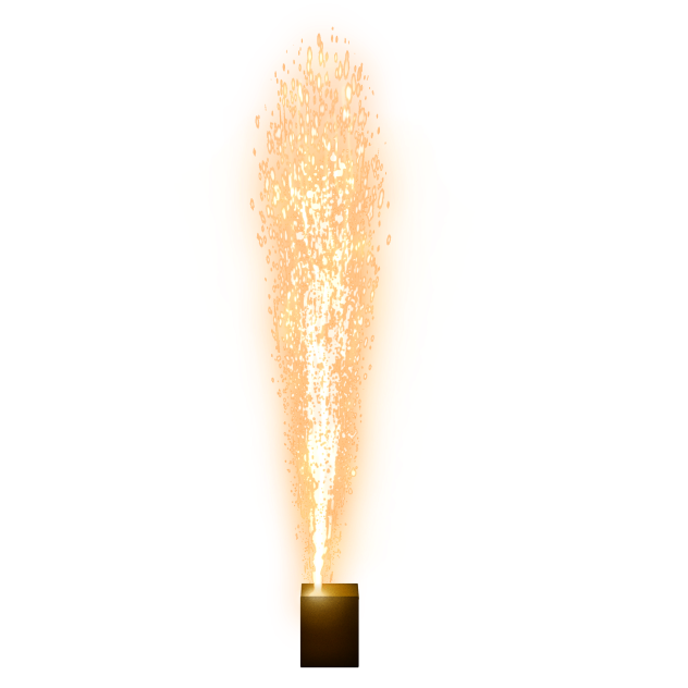 Sparkler firework machine - ibisPaint