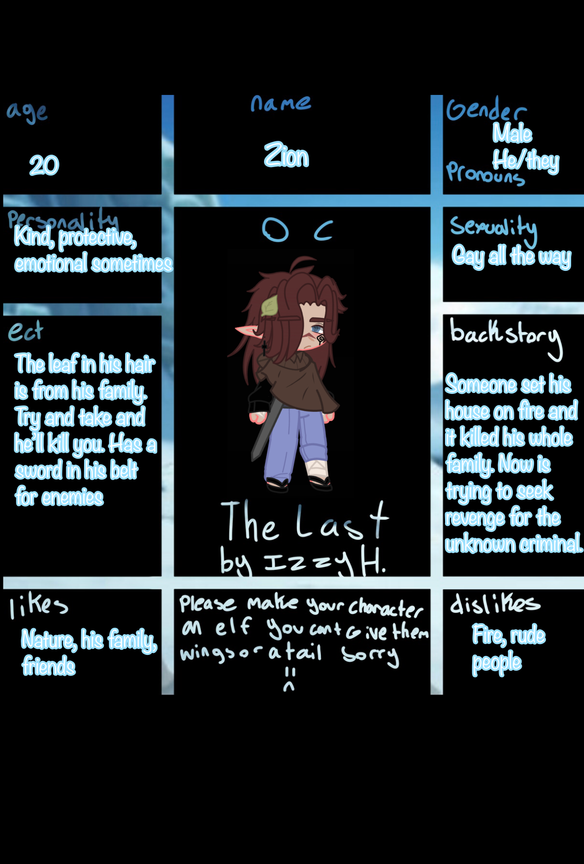 Character sheet for Izzy - ibisPaint