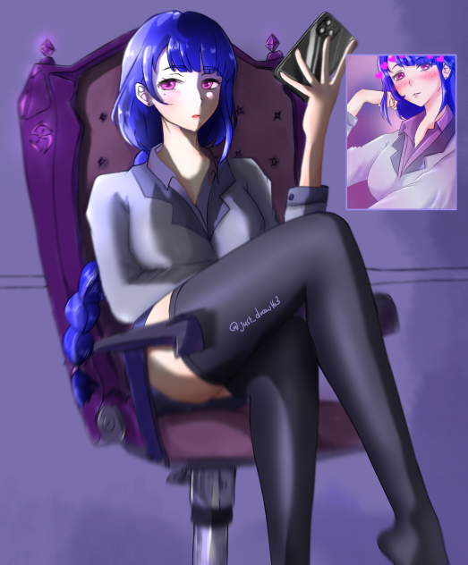 Raiden Shogun, Baal, Ei - ibisPaint