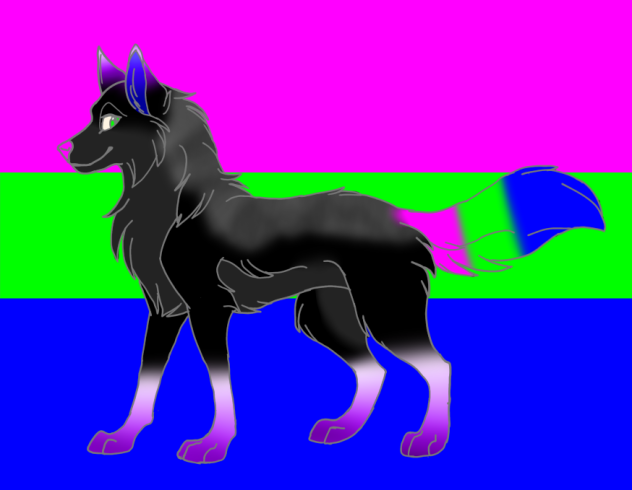 Poly wolf - ibisPaint