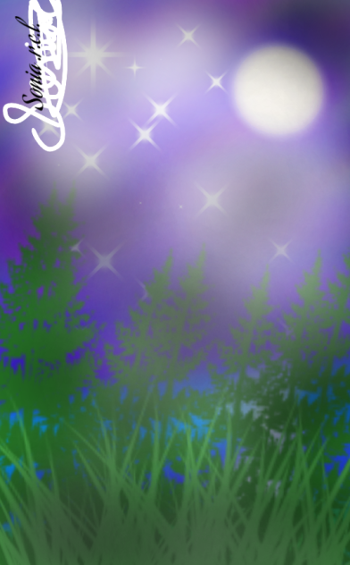 2 paisaje de noche - ibisPaint