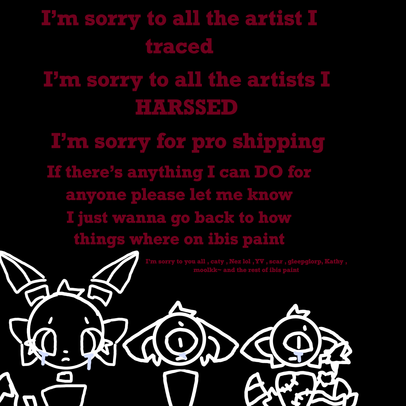 I’m so sorry…. - ibisPaint