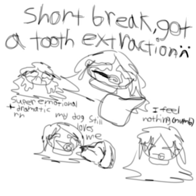 taking a small break 🦷 - ibisPaint