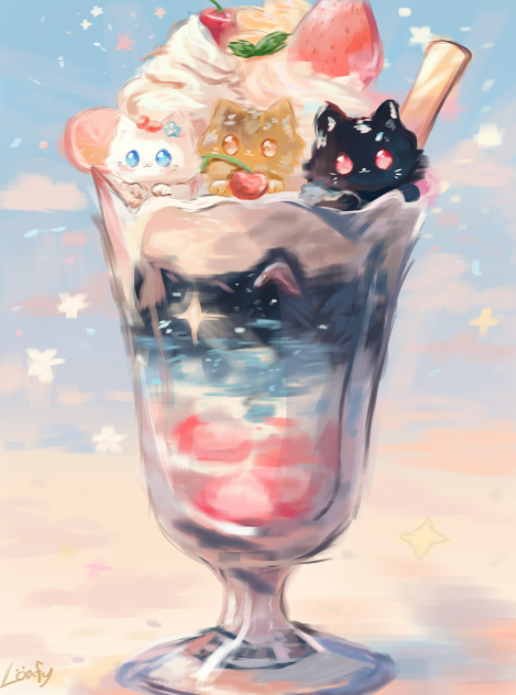Kitty parfait - ibisPaint