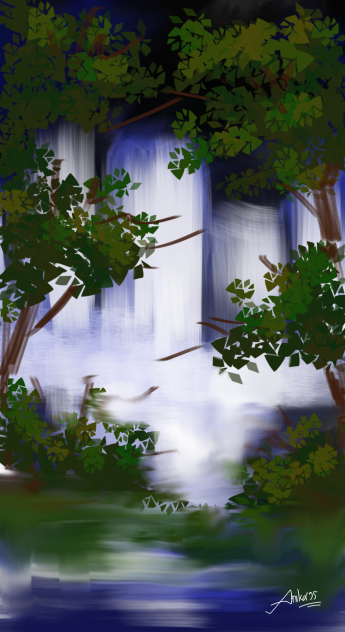 waterfall - ibisPaint