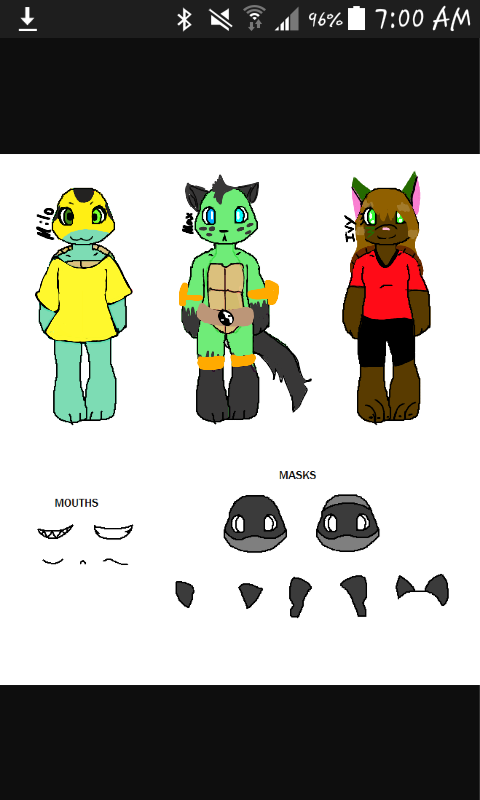 TMNT Kid OCs - ibisPaint