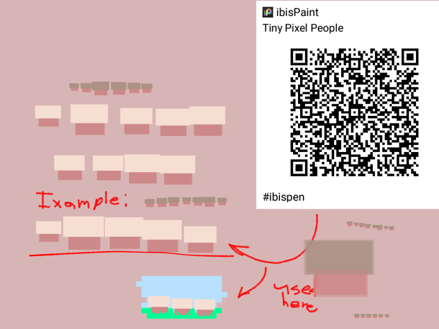 Pixel People Brush. - ibisPaint