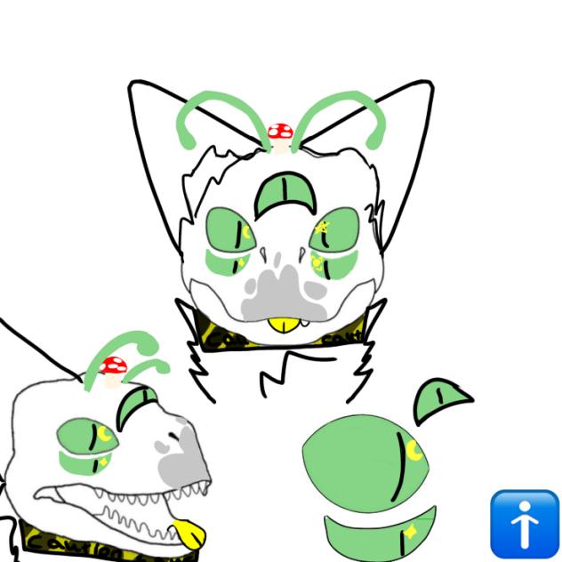 Dino mask idea - ibisPaint