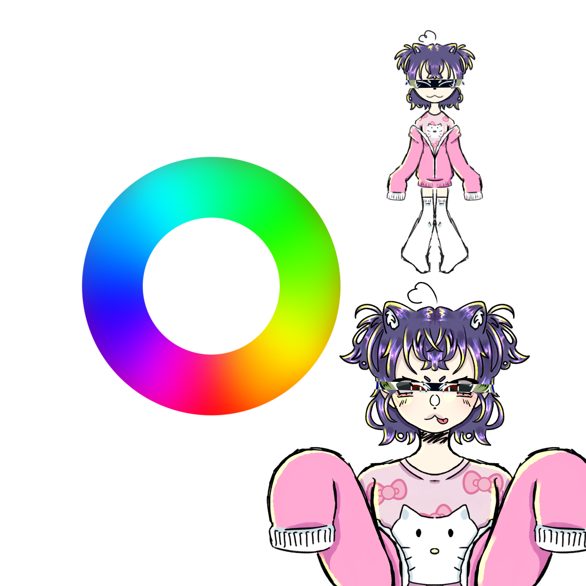 Weird cat lady - ibisPaint