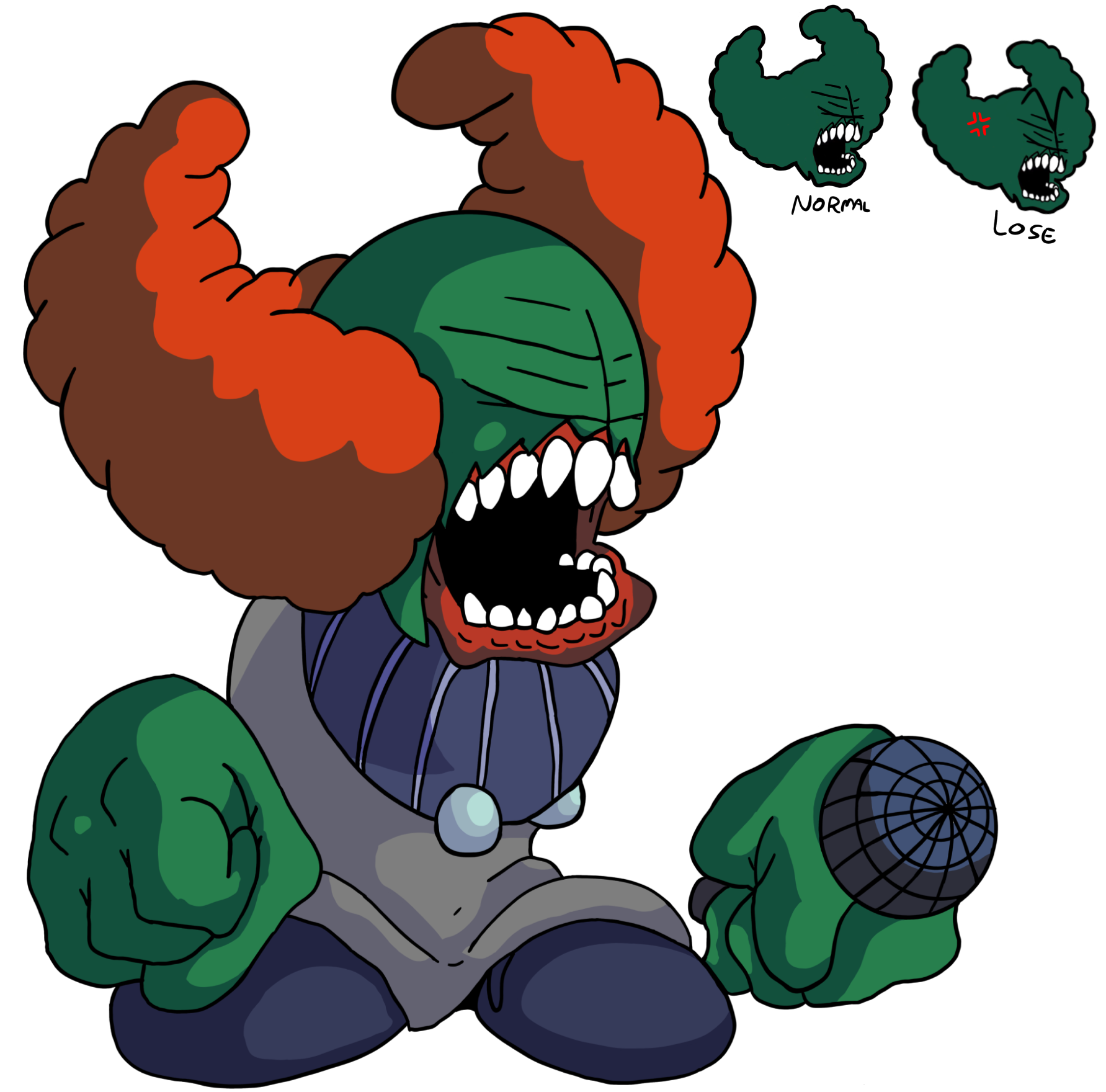 FNF Tricky Mod REDRAWNED! - ibisPaint