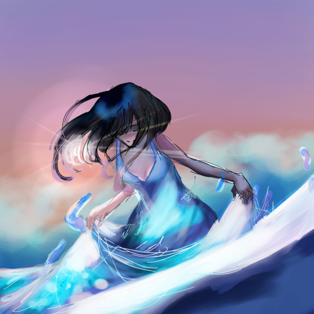 Dancing in the Waves - ibisPaint