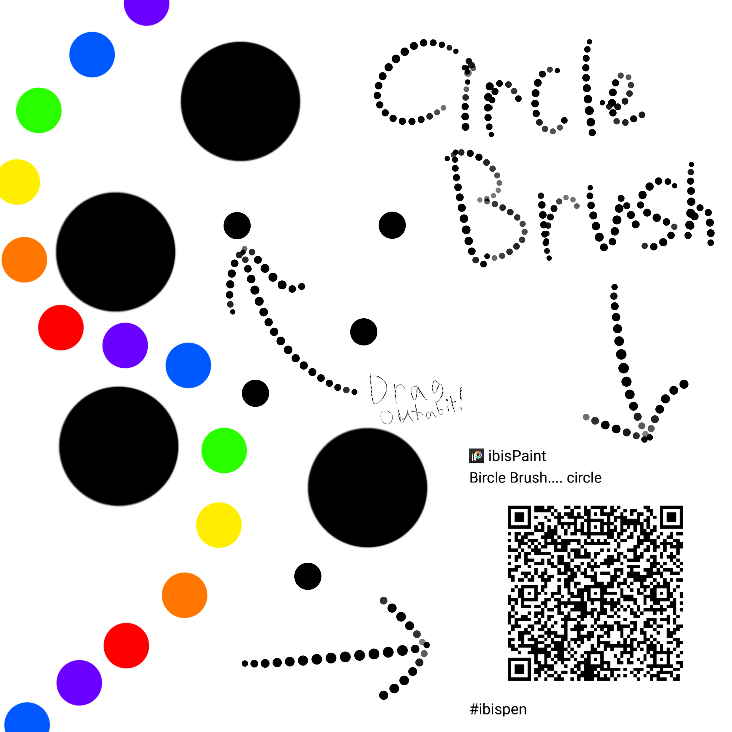 CIRCLE BRUSH!!!!!!!! - ibisPaint